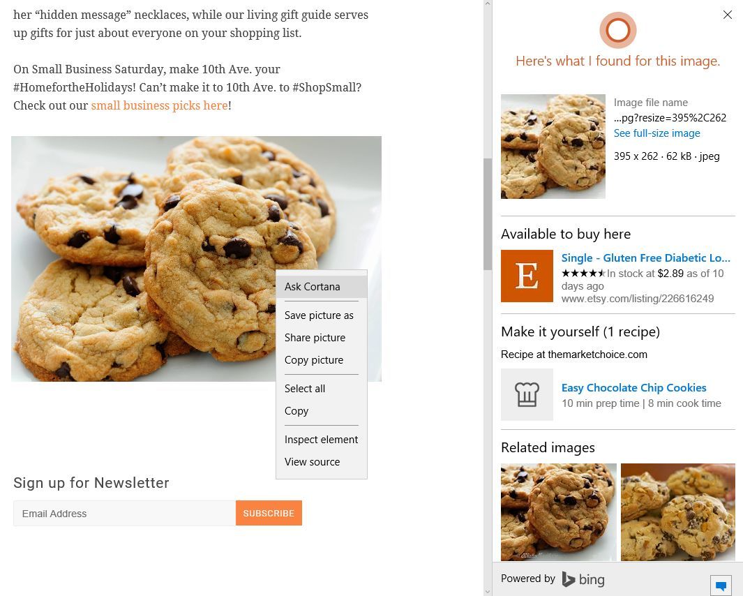 Microsoft Edge and Office gain image search feature via Bing | Windows ...