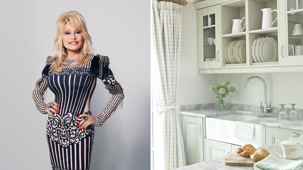 Dolly Parton's White Kitchen Exudes Sophistication | Homes and Gardens