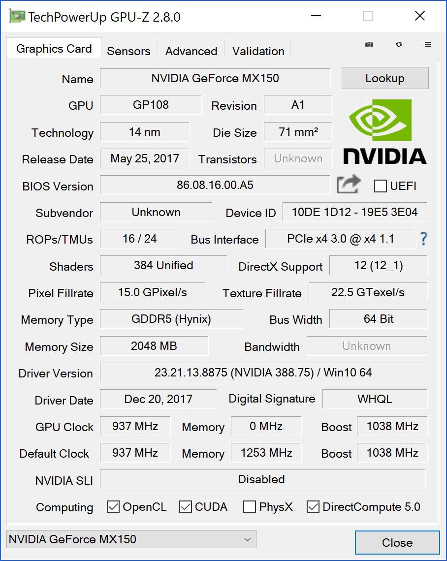NVIDIA GeForce MX150 graphics card: Everything you need to know ...