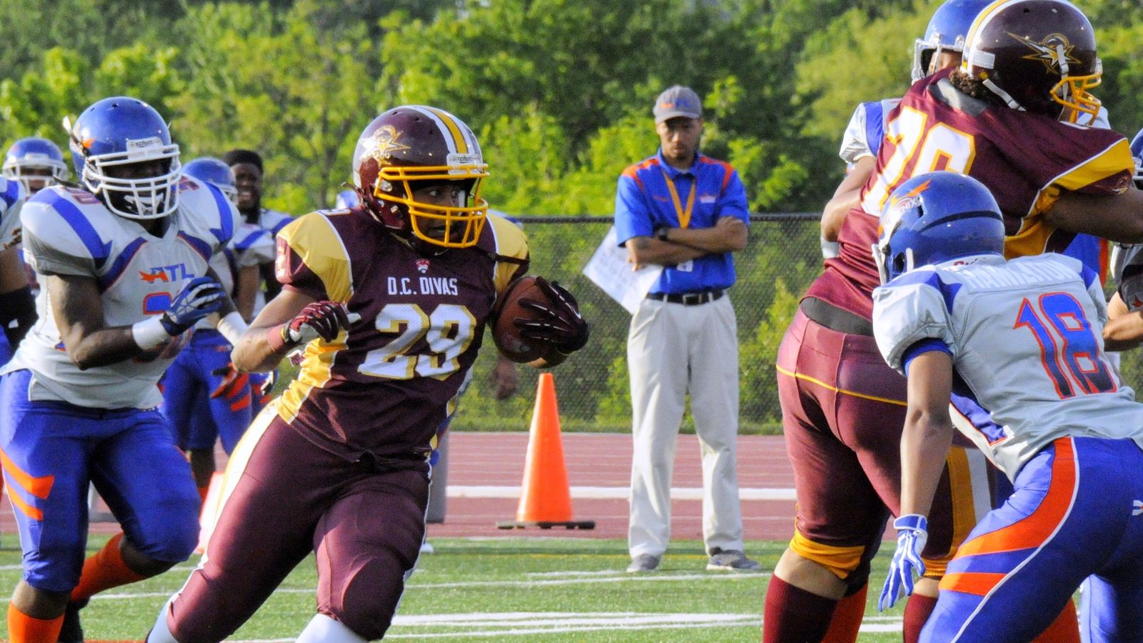 Women with Balls - D.C. Divas Football Team, Women's Football ...