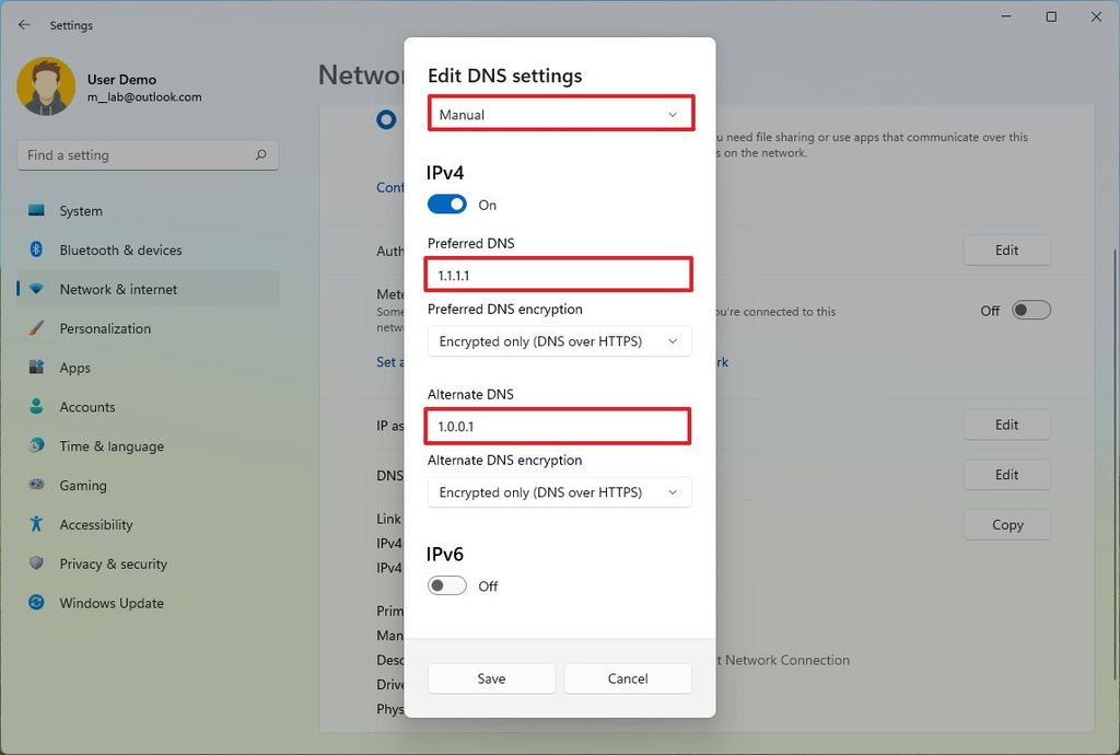 How to set different DNS settings on devices running Windows 11 ...