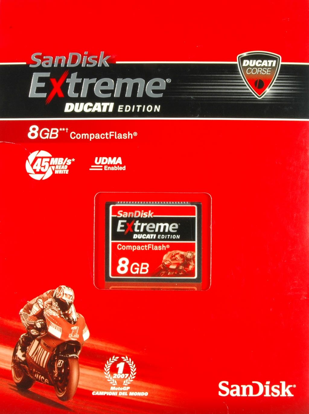 SanDisk Extreme Ducati Edition 8 GB - Roundup: CompactFlash Cards For ...