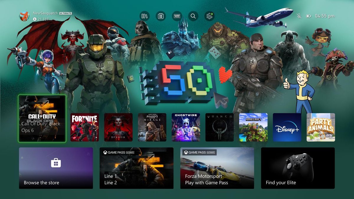 Microsoft celebrates 50th anniversary with new Xbox Dynamic Background ...