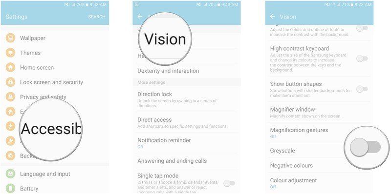 How to use vision accessibility features on the Galaxy S7 | Android Central
