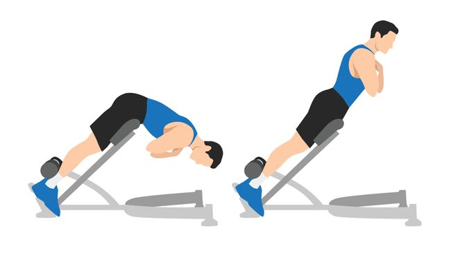 I did weighted Roman chair back extensions every day for a week — here ...