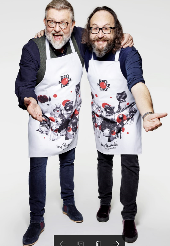 Celebrities get their designer aprons on for Red Nose Day | What to Watch