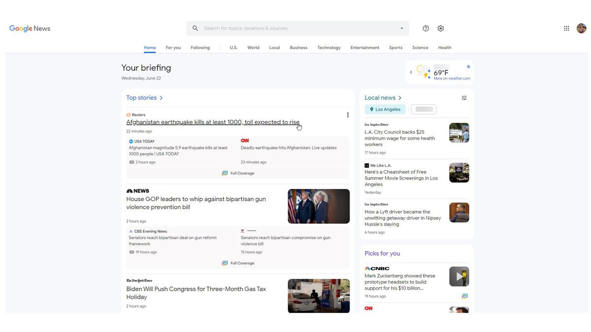 Google News overhaul lets you get personal with the day’s top stories ...