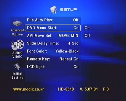 Well-organized Setup Menu - Hard Disk Drive Video Players Hit The ...