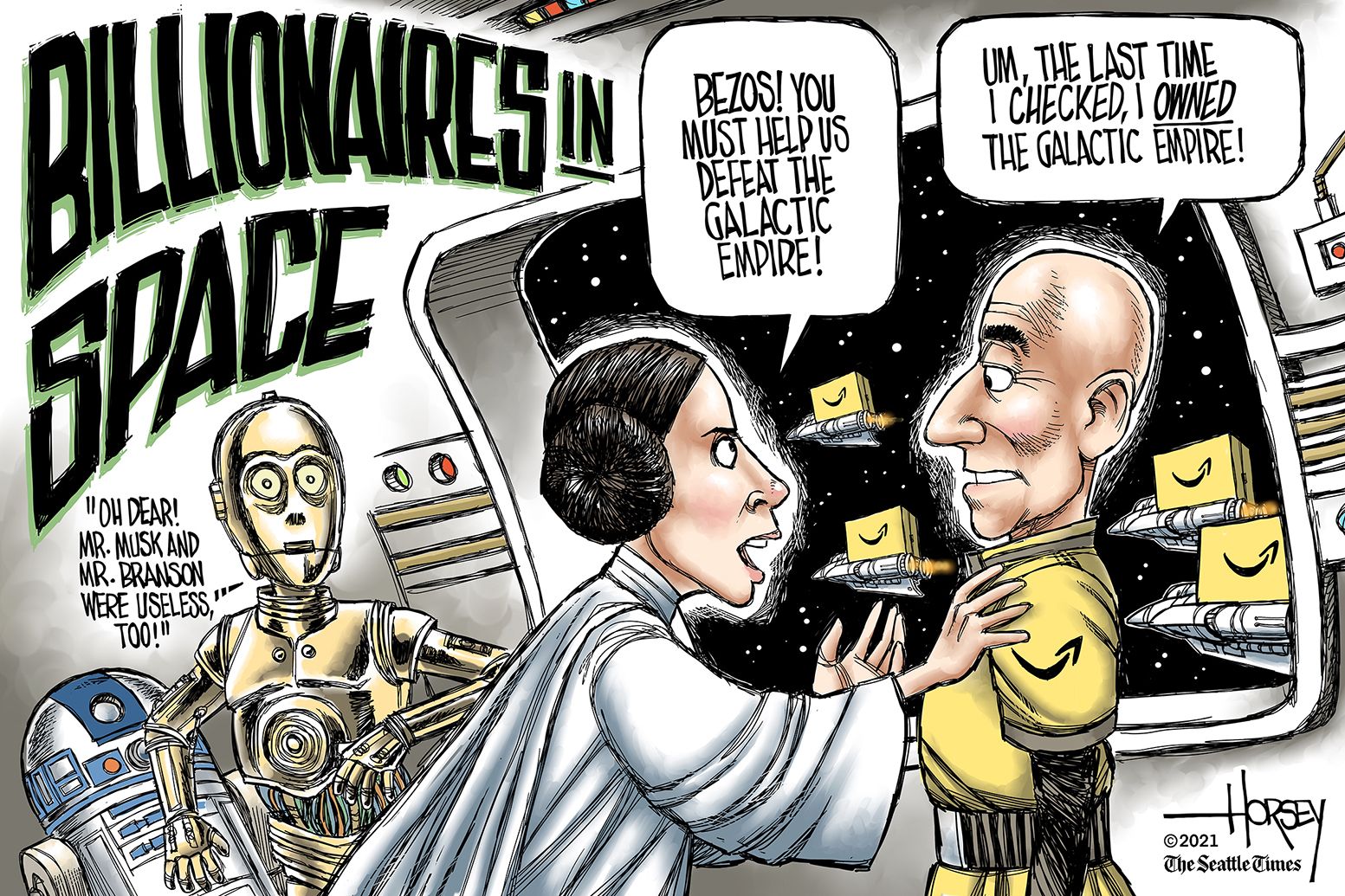 5 scathingly funny cartoons about Jeff Bezos' space odyssey | The Week