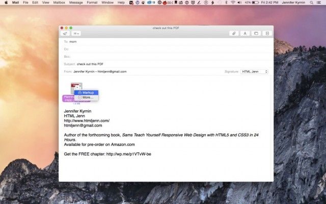 How to Mark Up PDFs in Mac OS X Yosemite Mail | Laptop Mag