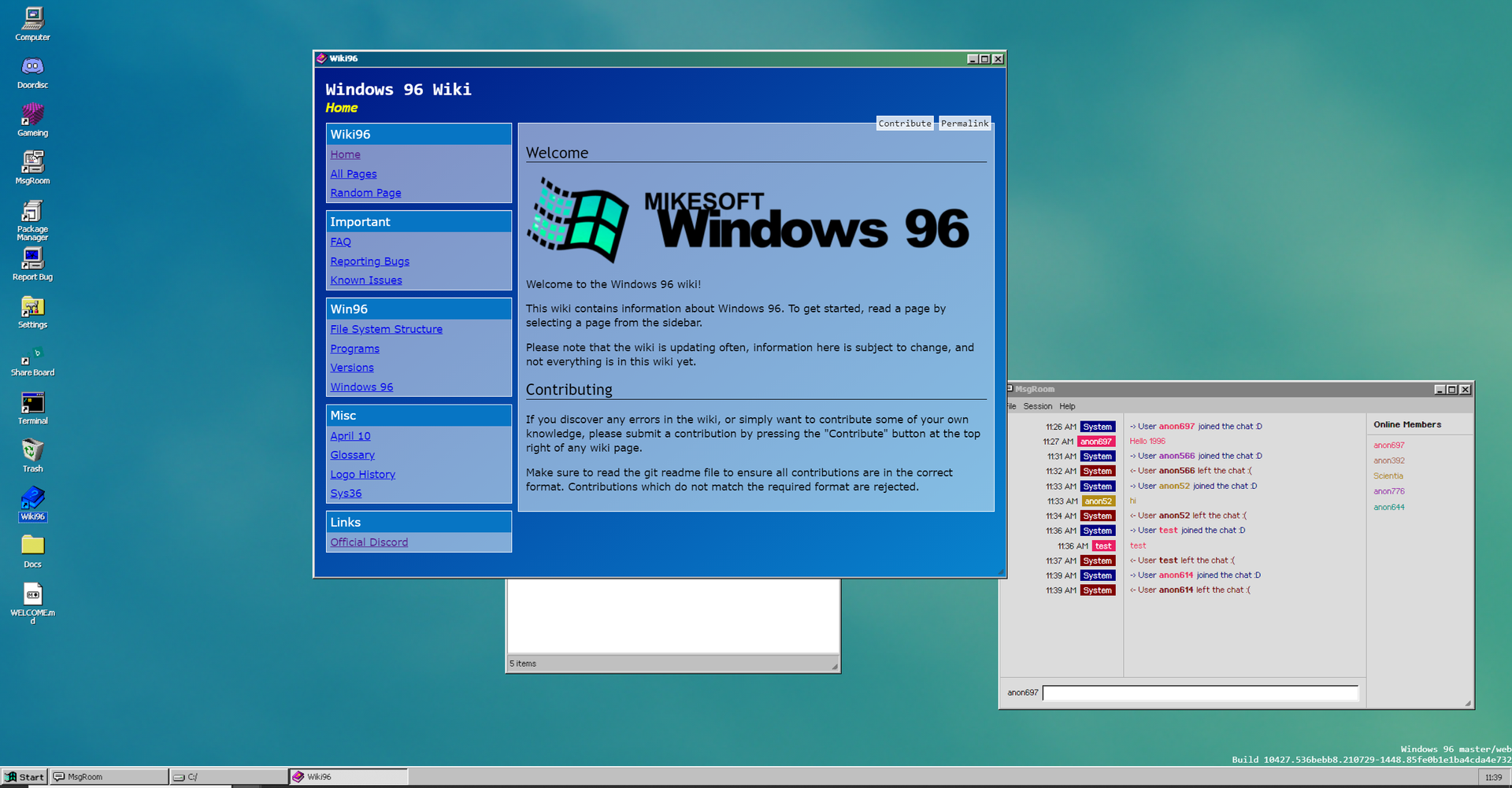 Windows 96 is a throwback to classic Windows that runs entirely in the ...