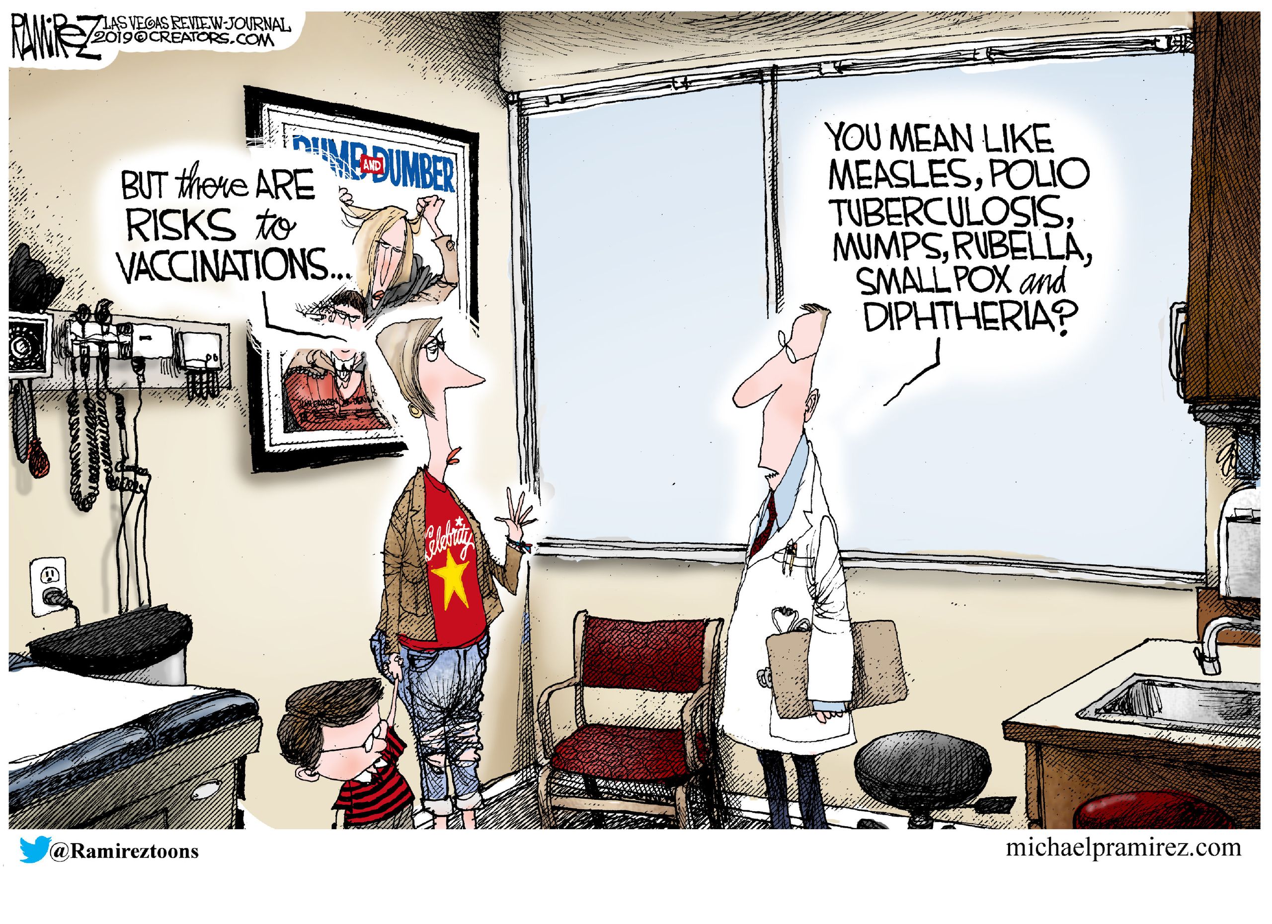 Editorial Cartoon U.S. Anti-vaxxers risks to vaccination | The Week