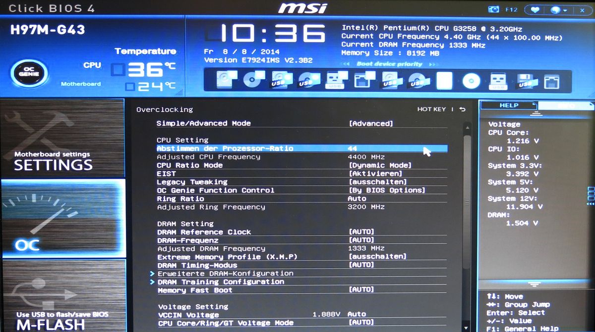 Intel Pentium G3258 Overclocking Temperature and Sound