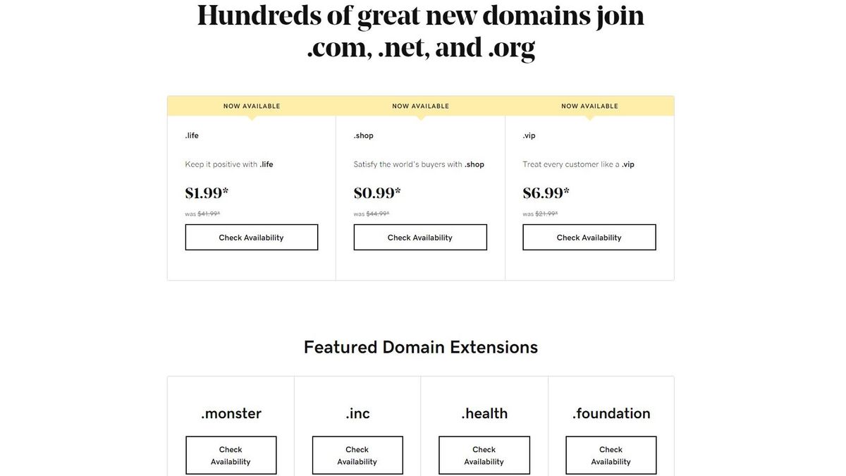 GoDaddy domain registration service review | TechRadar