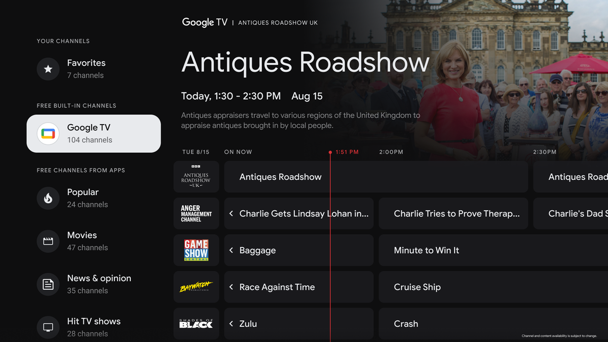 Google TV drops another free TV load with over 25 new channels ...