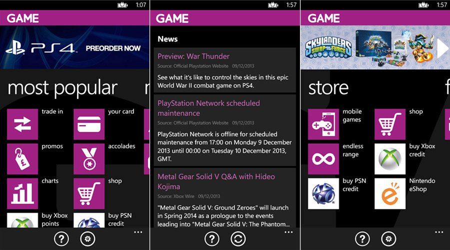 GAME Reward for Windows Phone gets updated with cool new features (UK ...