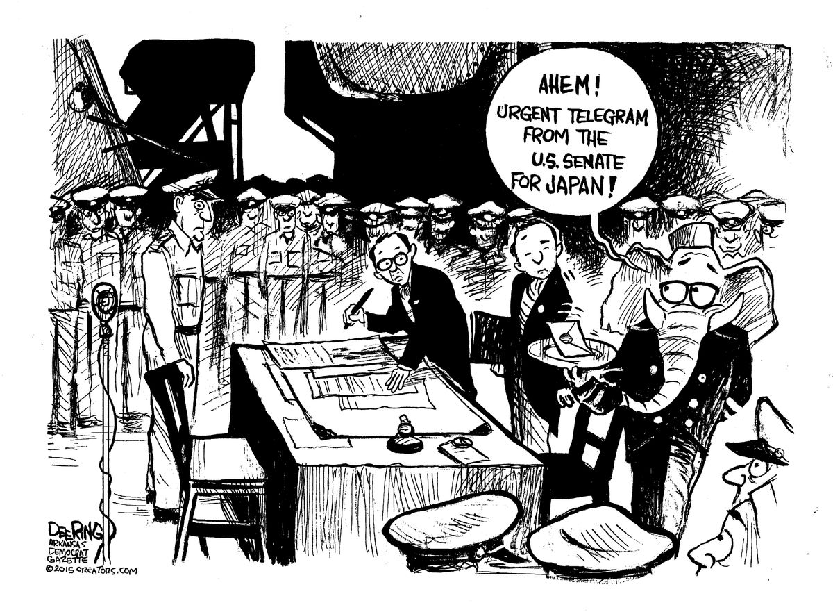 Political cartoon U.S. GOP Senate | The Week