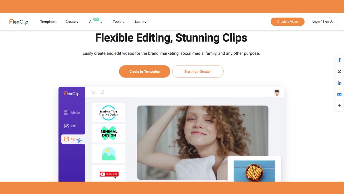 FlexClip review: online video editor's asset-rich free version is a highlight | Creative Bloq
