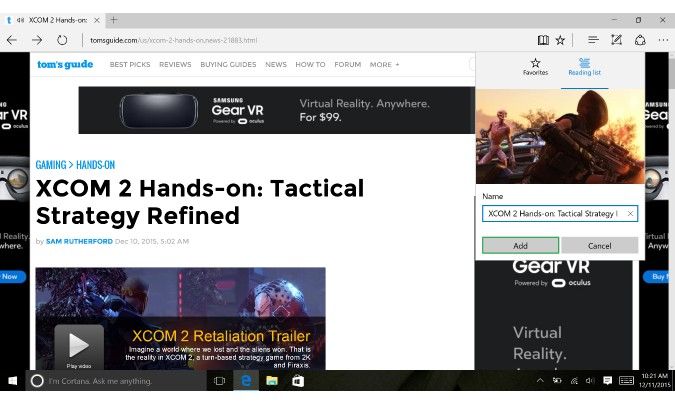How to Add a Page to the Reading List in Microsoft Edge | Laptop Mag