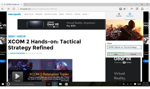 How to Add a Page to the Reading List in Microsoft Edge | Laptop Mag