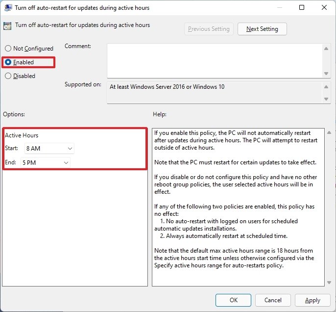 How to configure active hours on Windows 11 | Windows Central