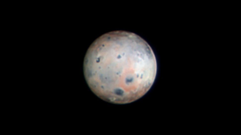 Intricate lava trails on Jupiter’s volcanic moon Io seen from Earth ...