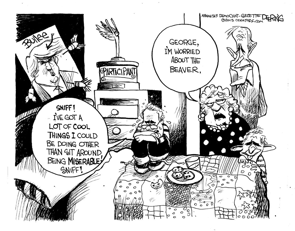 Political cartoon U.S. Jeb Bush 2016 Donald Trump | The Week