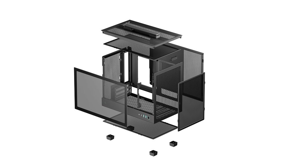 DeepCool latest Mini-ITX case sports a carrying handle and lots of mesh ...