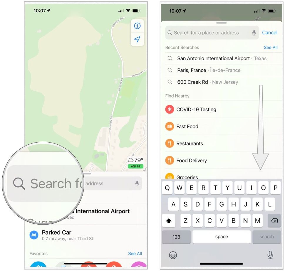 How to find locations and get directions with Maps on iPhone and iPad ...