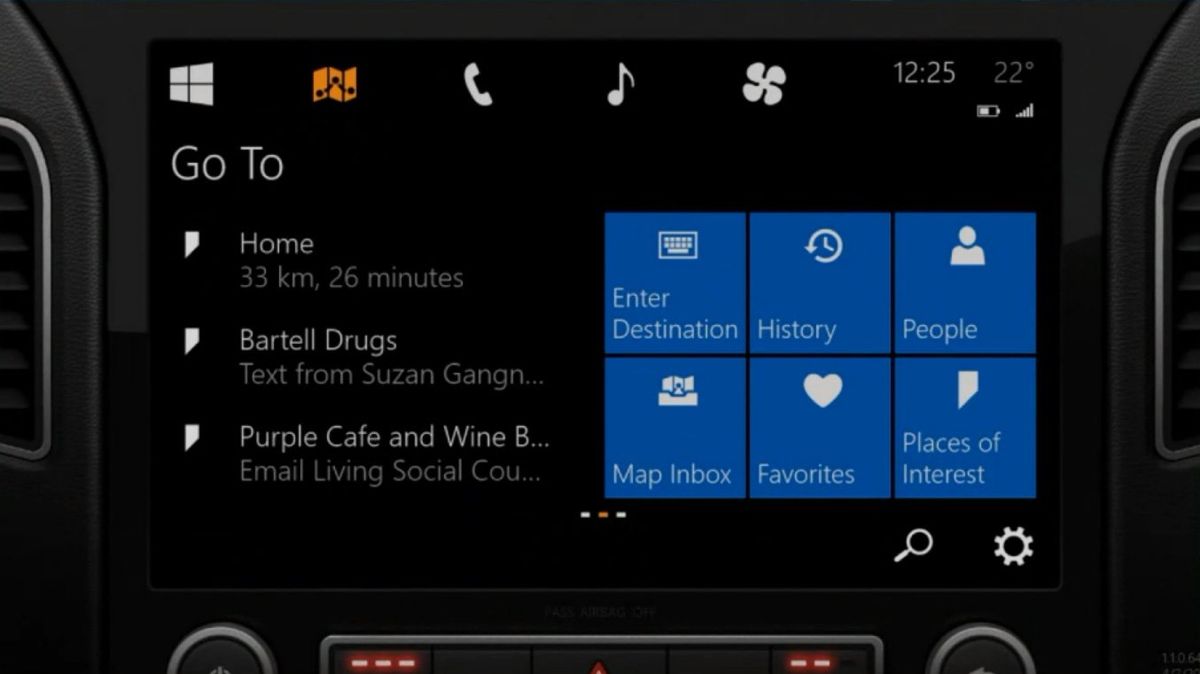 Microsoft shows off concept embedded car software that plays nice with ...