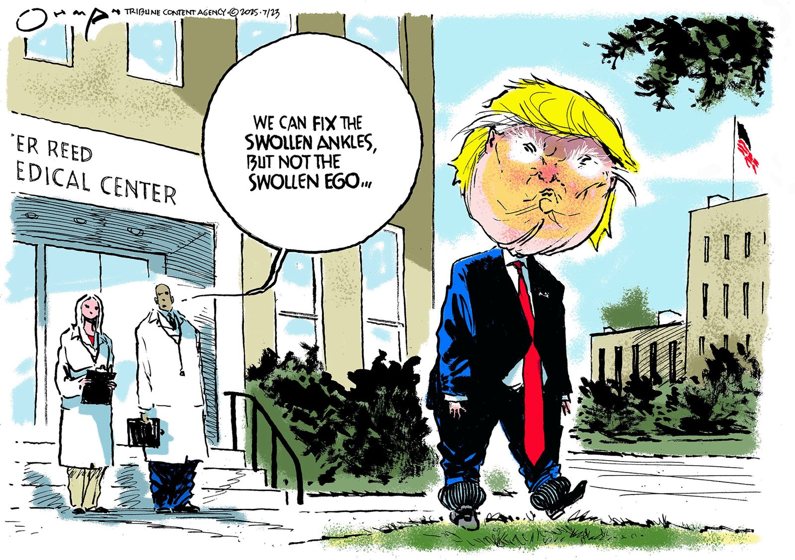 Donald Trump doubles down on distraction | July 23 editorial cartoons ...