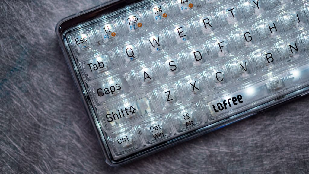 Lofree 1% is a see-through mechanical keyboard that's absolutely ...