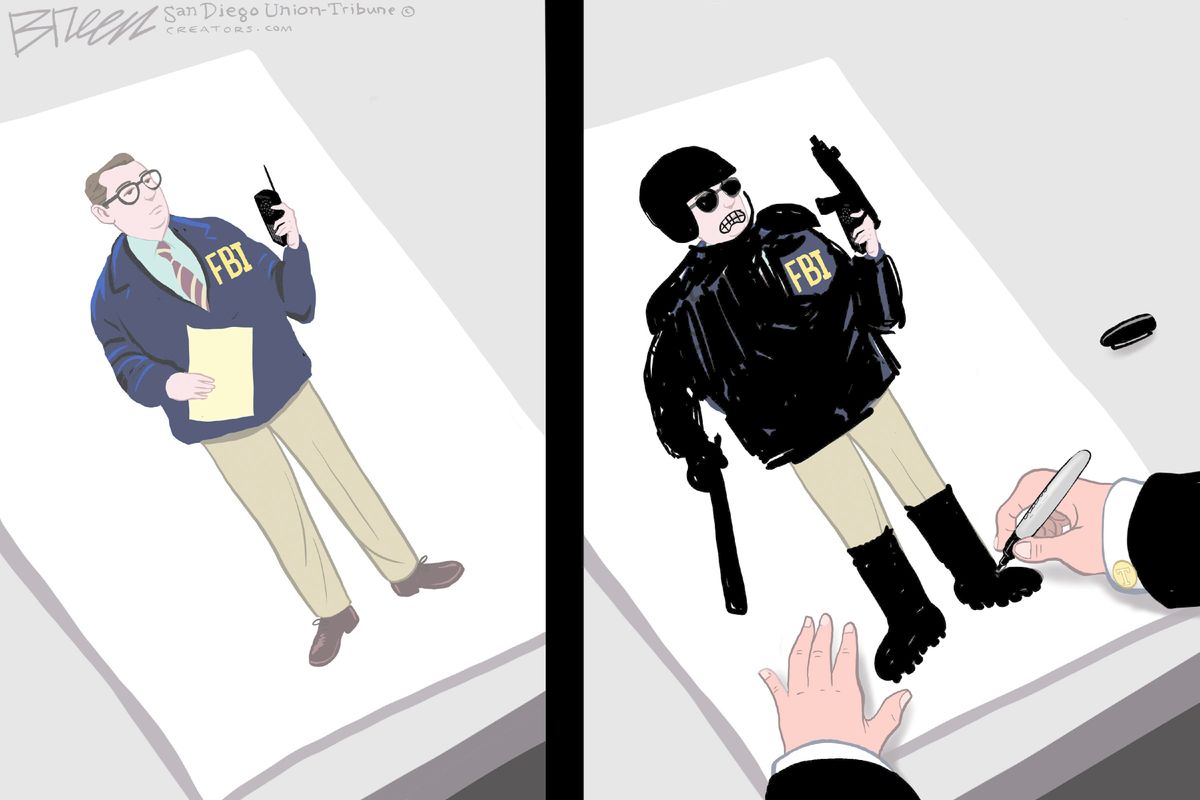 Trump's FBI art | The Week