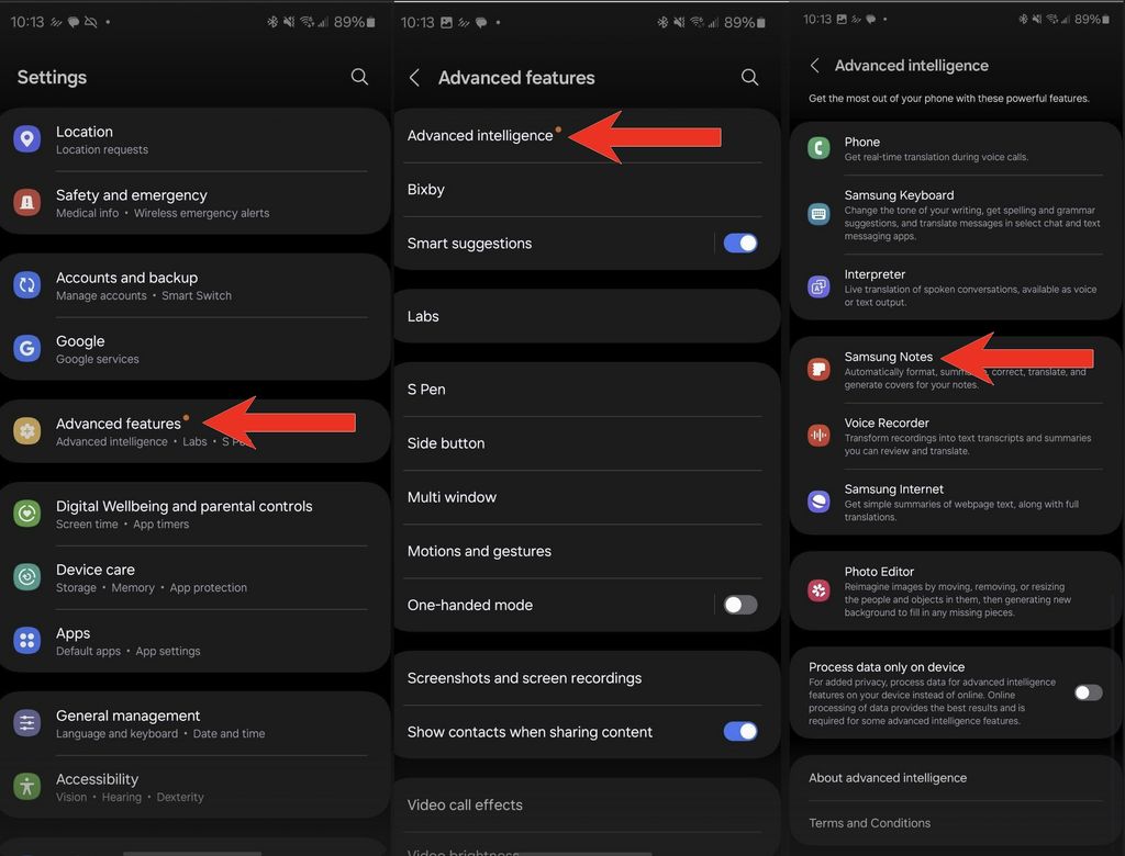 How to transcribe and summarize using Samsung Notes on the Galaxy S24 ...