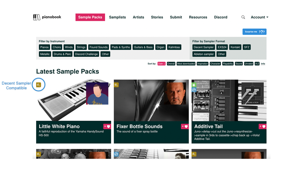 This huge free sample library is packed with over 1200 sample packs ...