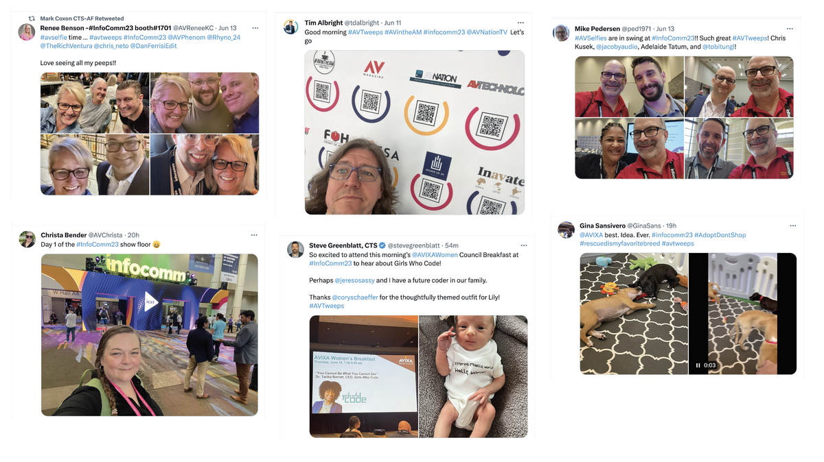 Cindy Attends InfoComm 2023 via the Twittersphere | AVNetwork