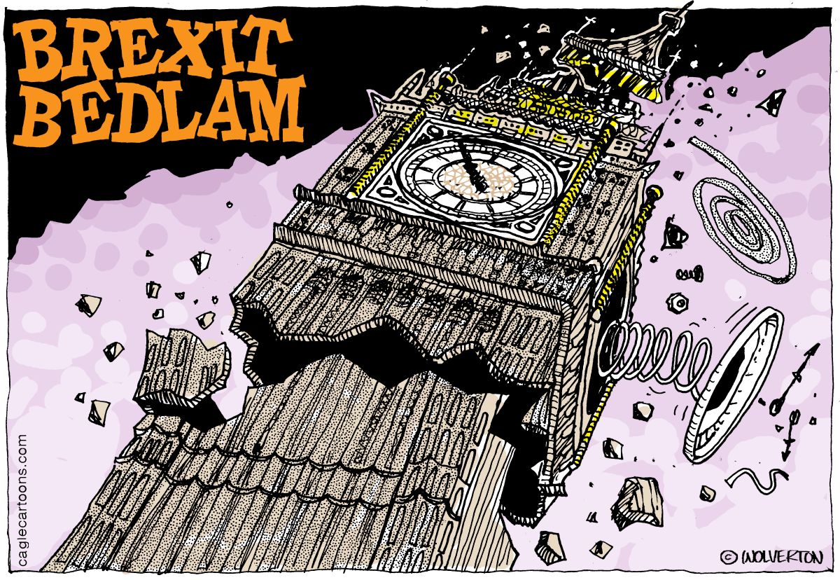 Political Cartoon World Brexit Bedlam | The Week