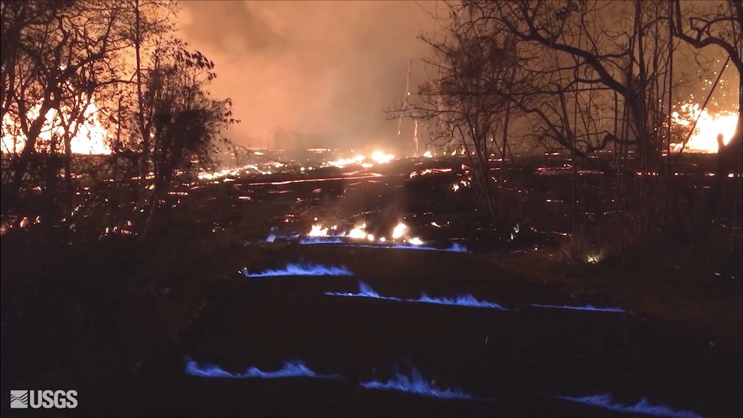 Why Eerie Blue Flames Just Erupted from Hawaiian Volcano | Live Science