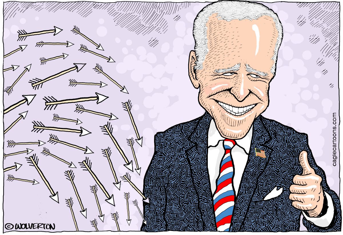 Political Cartoon U.S. Joe Biden Puncture Resistant 2020 Election ...