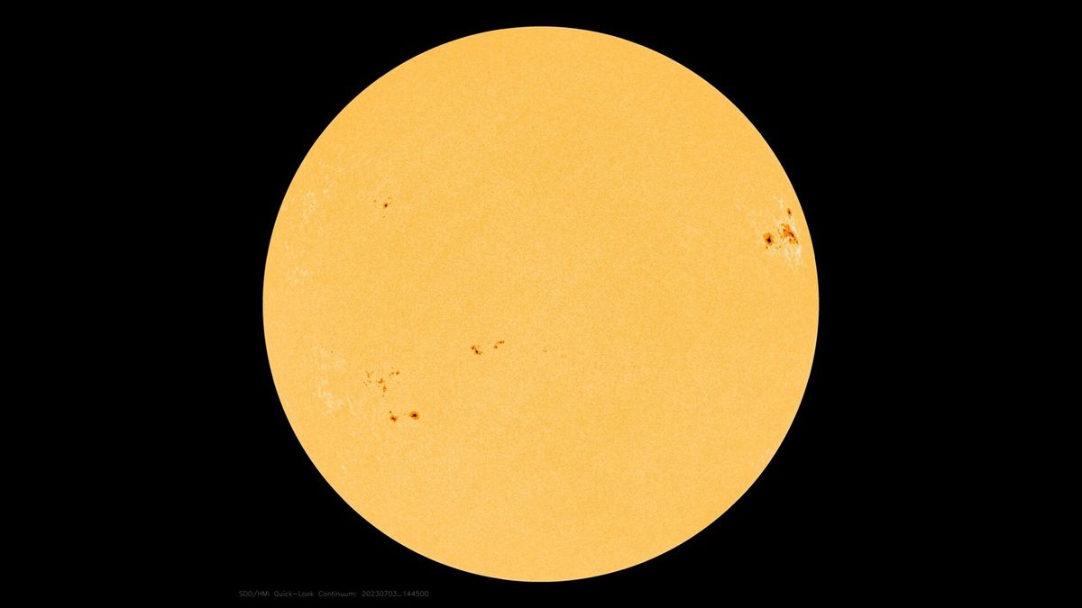 Sun breaks out with highest number of sunspots since in more than two ...
