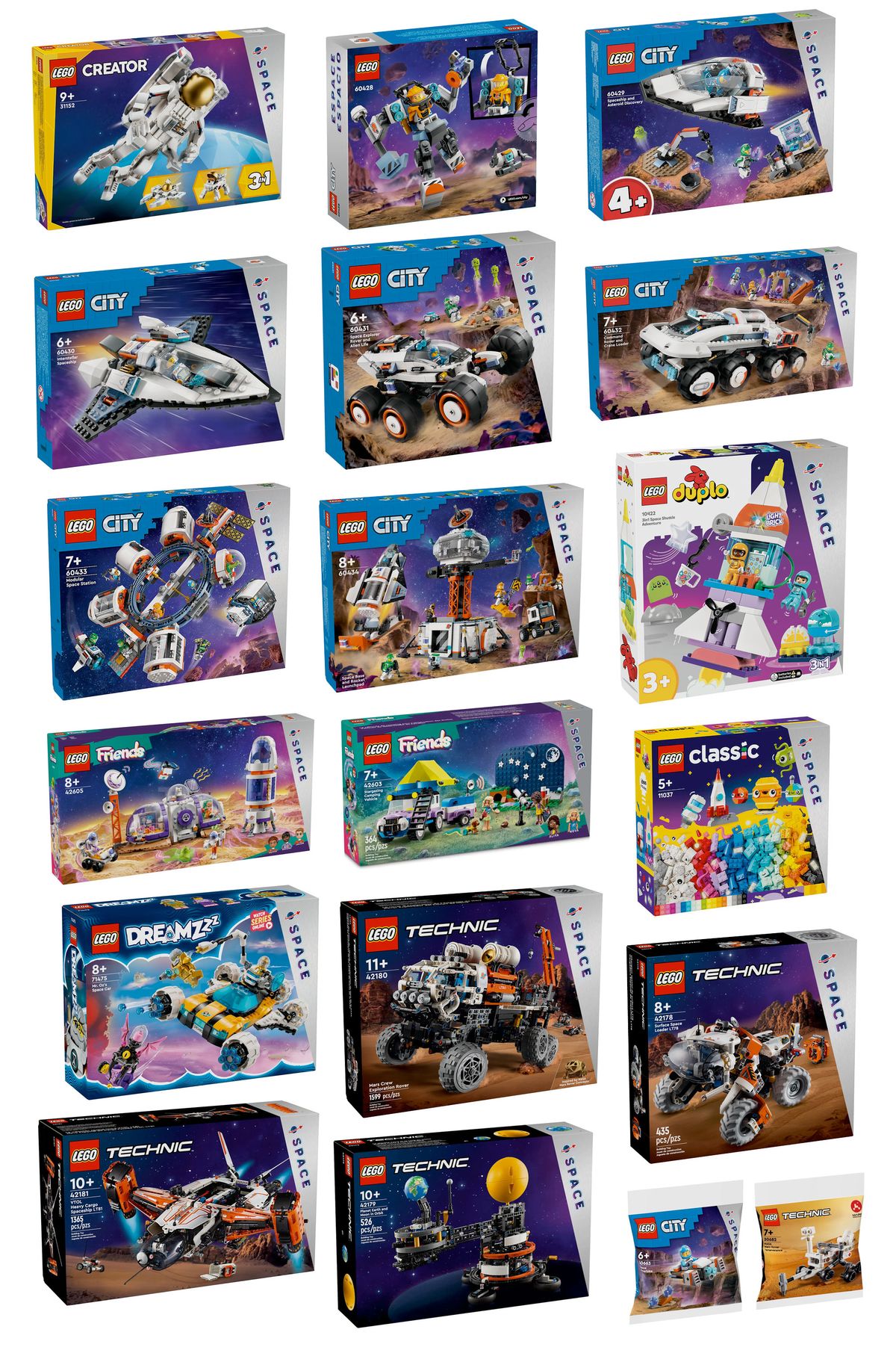 New year, new Lego 'Space' sets: Mars bases, rockets and rovers span ...