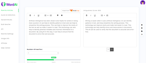 WordAI review | TechRadar