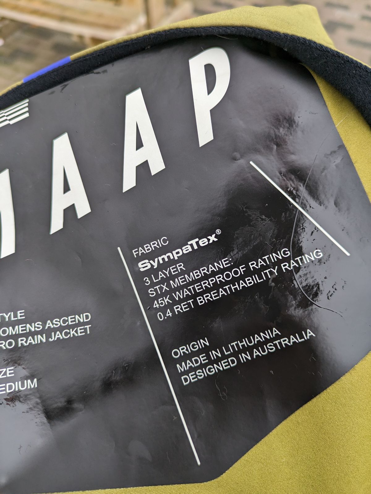 Maap Ascend Pro Rain Jacket Review: A compliment generator with a label ...