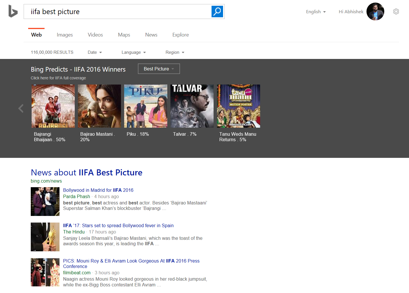 Bing brings interactive IIFA guide and Bing Predicts for Bollywood fans ...
