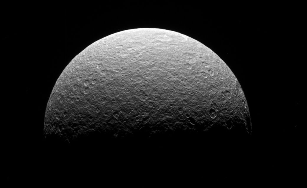 Rhea Retrospective: Cassini Probe's Last View of Battered Saturn Moon ...