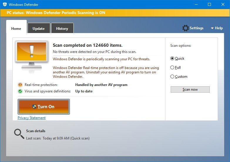 What's new in Windows Defender for Windows 10 Anniversary Update ...