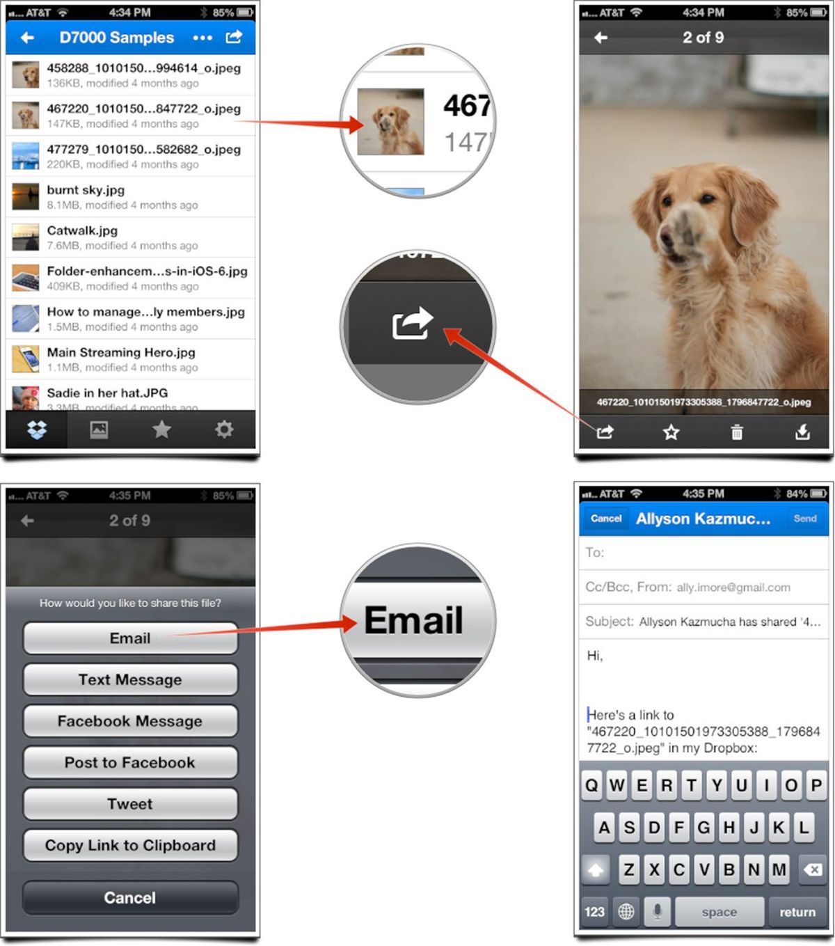 How to share a file or folder with Dropbox for iOS | iMore