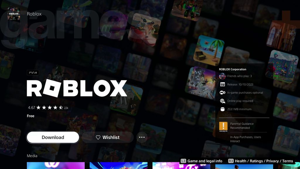 How to download Roblox on PS5 | GamesRadar+