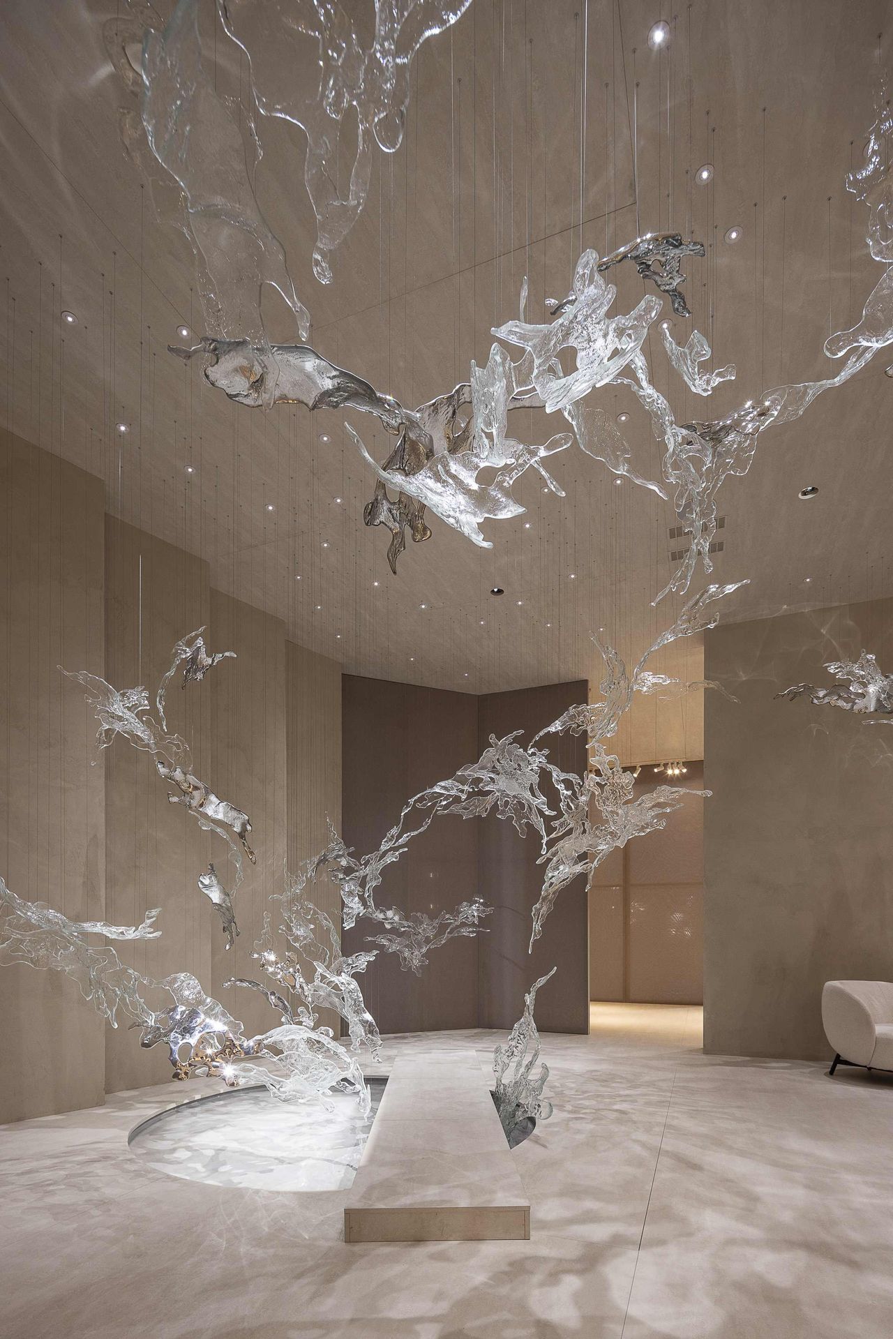 Lasvit at Eurluce 2025: forest, fabric and frozen light | Wallpaper*