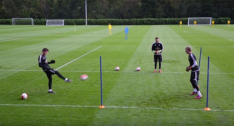 Goalkeeper training drills: Pre-match warm up | FourFourTwo